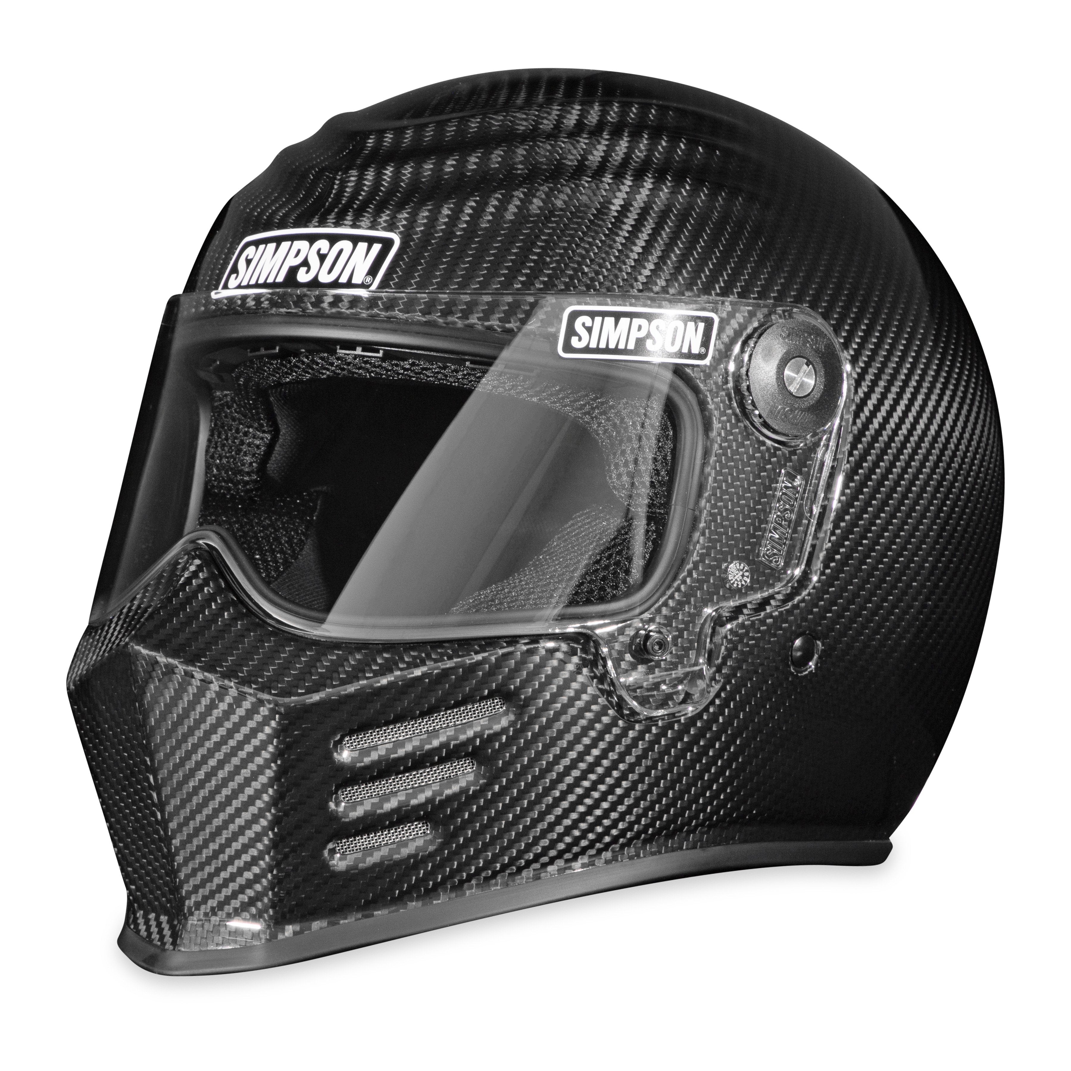 Simpson OB3CXS Simpson Outlaw Bandit 3.0 Helmet - Carbon Fiber – Pit ...