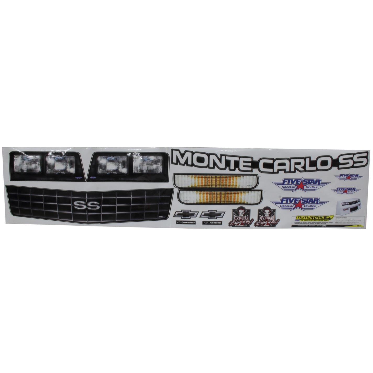 Five Star Race Car Bodies 021-410-ID Graphics – Pit Stop USA