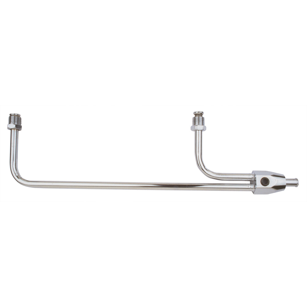 Trans-Dapt Holley Chrome Fuel Line - Holley Quad 2197 – Pit Stop USA