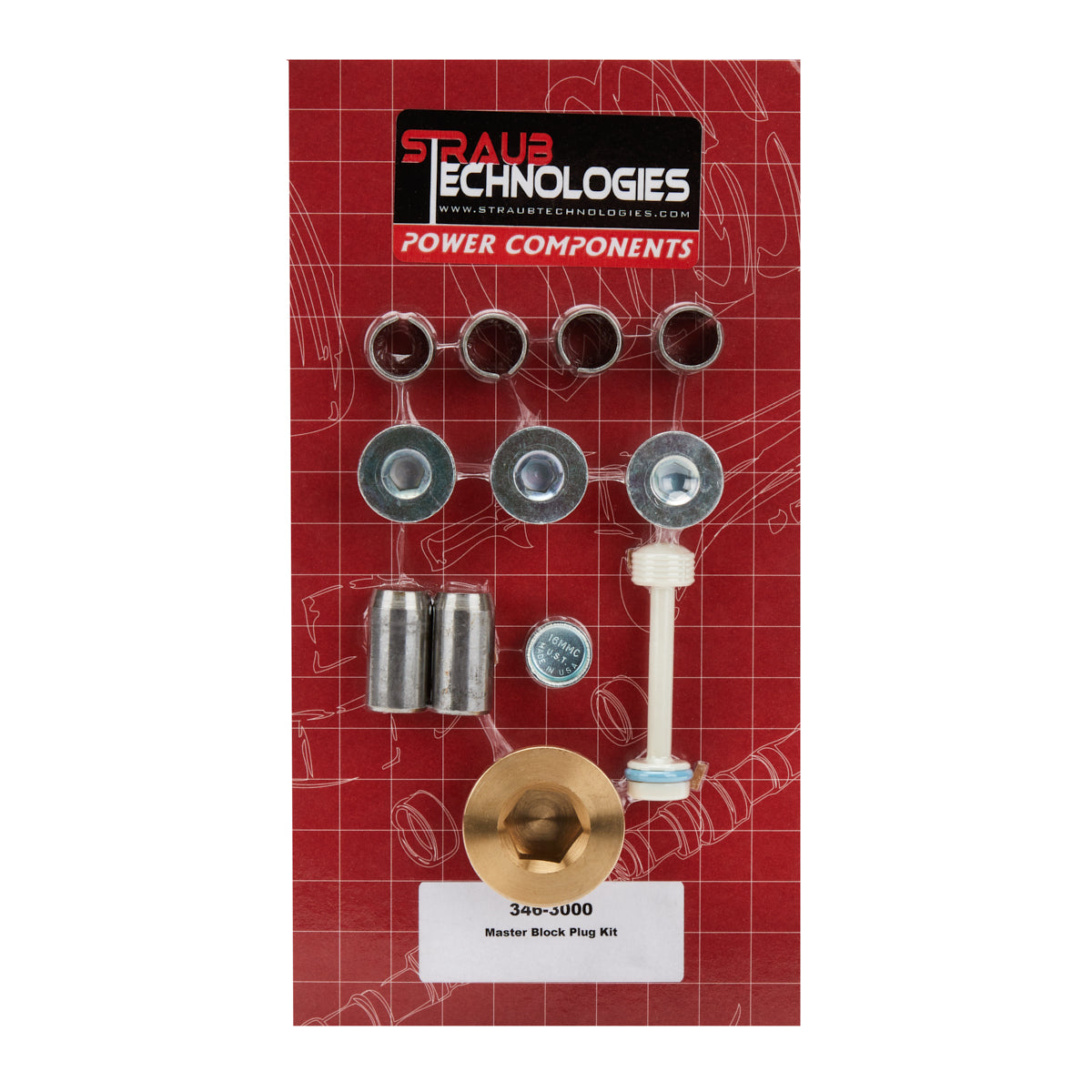 Straub Technologies 346-3000 Engine Plug Kit – Pit Stop USA
