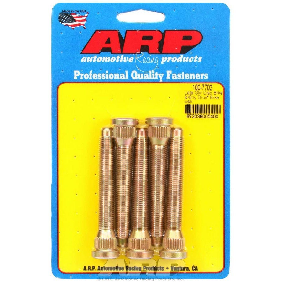 ARP Wheel Stud Kit - 7/16- 20, 3.250" Length, .580 Knurled Diameter ...