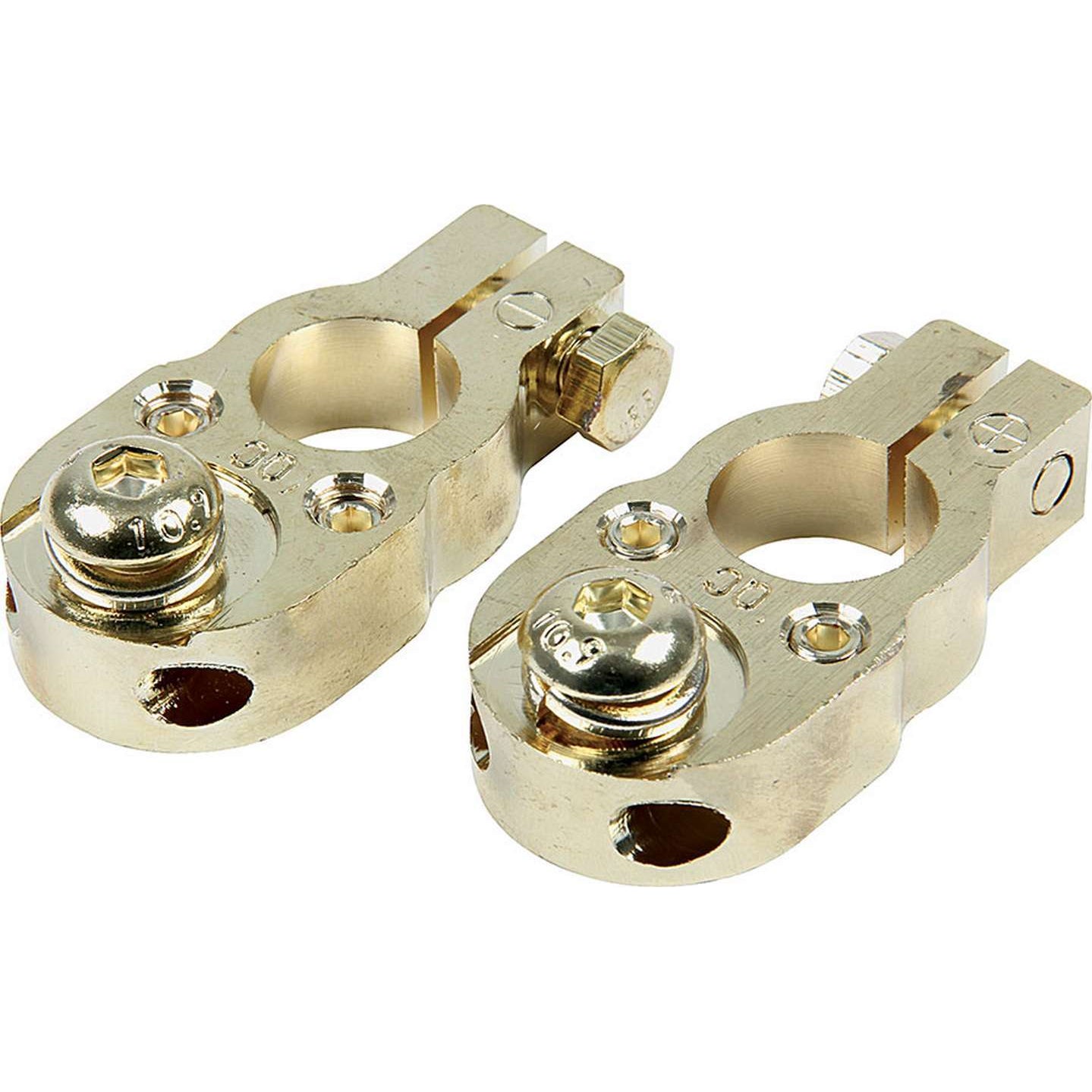 Allstar Performance 24K Gold Plated Top-Mount Battery Terminals - Set ...