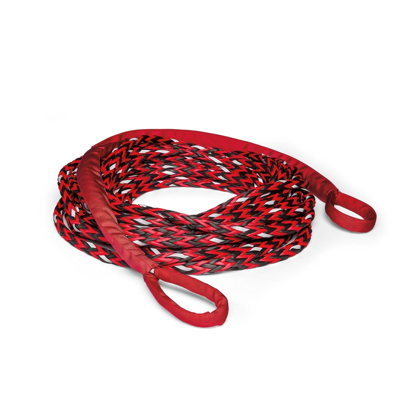 Warn Nightline Rope - 3/8" OD - 50 Ft. Long - Synthetic - Black/Red ...
