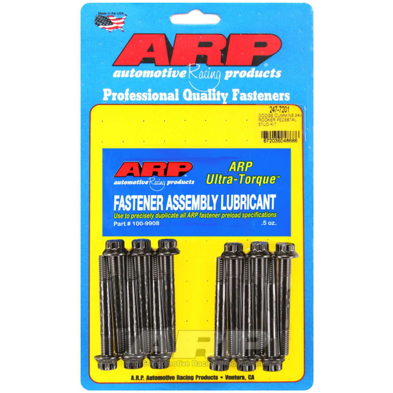 ARP Rocker Arm Stud - Pedestal - 10 mm 12 Point Head - Dodge Cummins ...