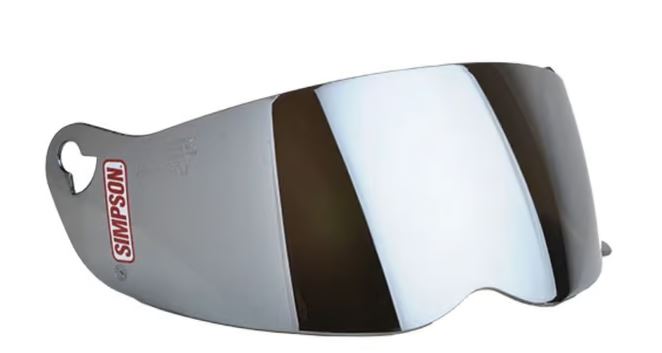 Simpson 86034M Simpson Street Bandit Helmet Shields - Silver – Pit Stop USA