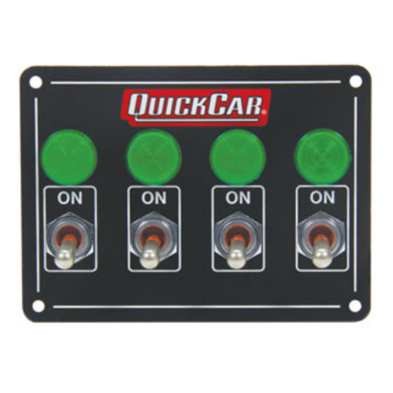 QuickCar Weatherproof 4 Switch Accessory Panel - Lighted 50-719 – Pit ...