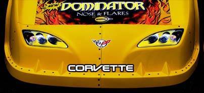 Dominator Nite-Glo Nose Decal Kit - Corvette : 210 – Pit Stop USA