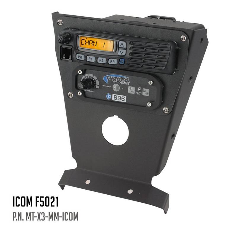 Rugged Radios MT-X3-MM-ICOM Mobile Radio and Intercom Mount – Pit Stop USA