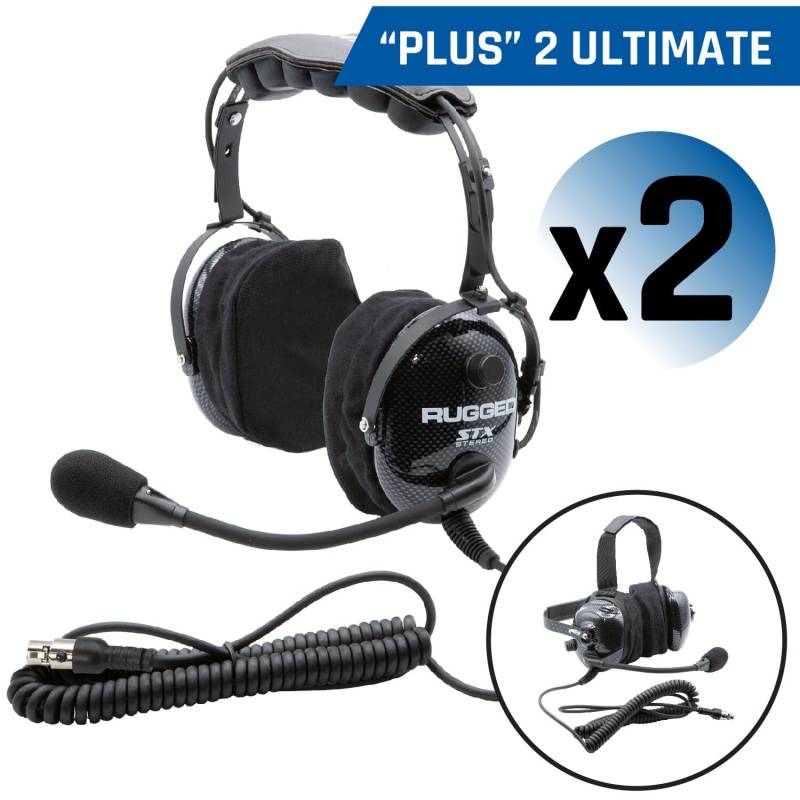Rugged Radios PLUS2-STX-BTU Headset – Pit Stop USA