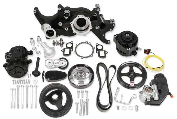 Holley 20-205BK Holley 6-Rib Serpentine Pulley Kit - Black - GM GenV LT ...