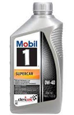 Mobil 1 MOB126870-1 Mobil 1 Supercar 0W40 Synthetic Motor Oil - 1 Qt ...
