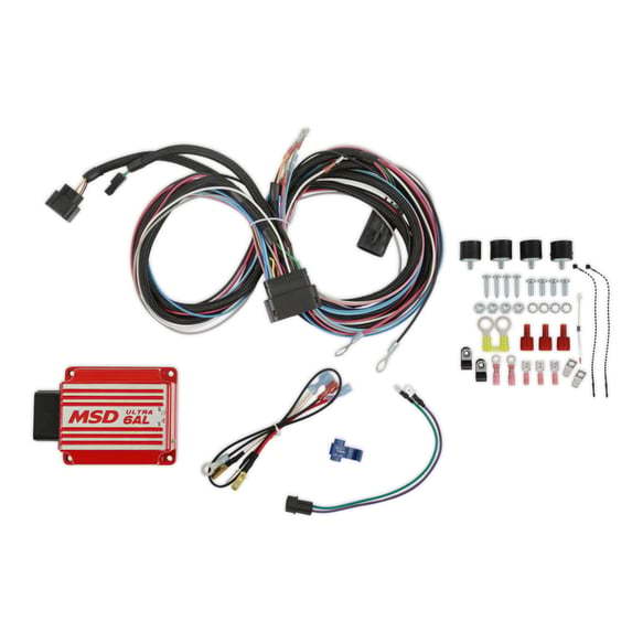 MSD 6423 MSD Ultra 6AL Digital Ignition Box w/ 3-Step Rev Limiter - Red ...