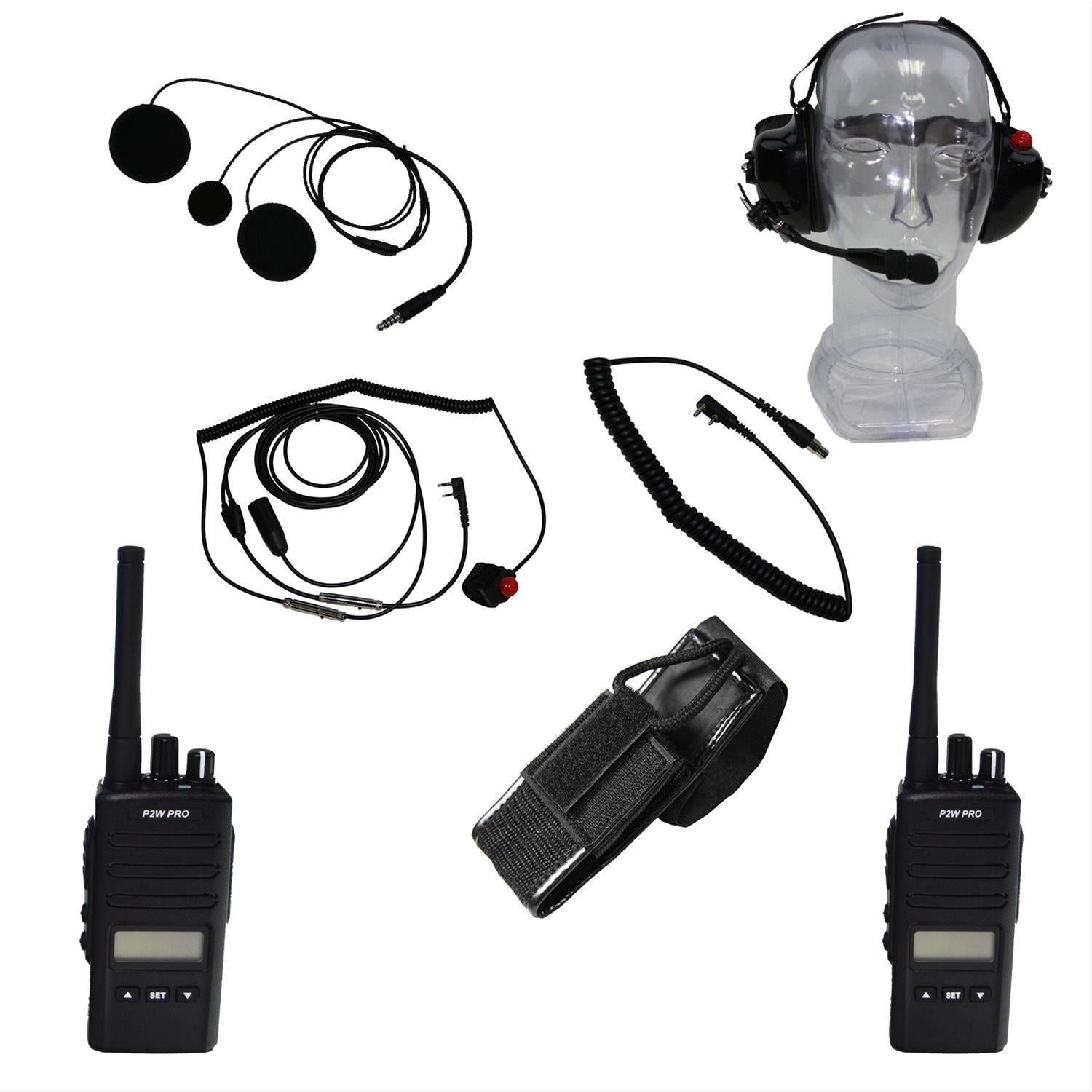 RJS Racing Equipment 600080142 RJS Pro Series 2 Man 2-Way Radio System ...