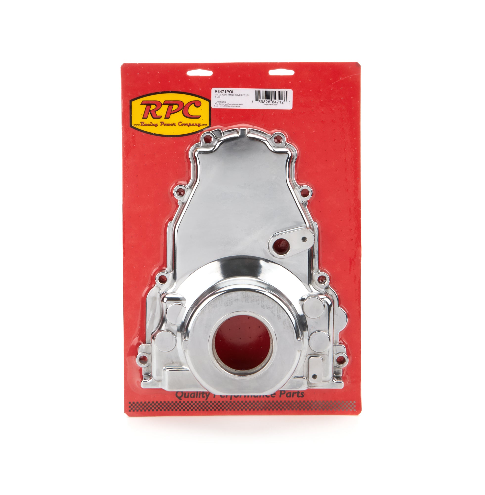Racing Power R8471POL Racing Power Aluminum 1-Piece Timing Cover - Cam ...