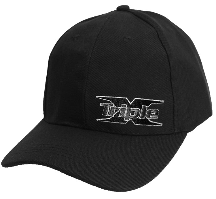 Triple X Race Components AP-CAP-72 Triple X Triple X Logo Hat - Black ...
