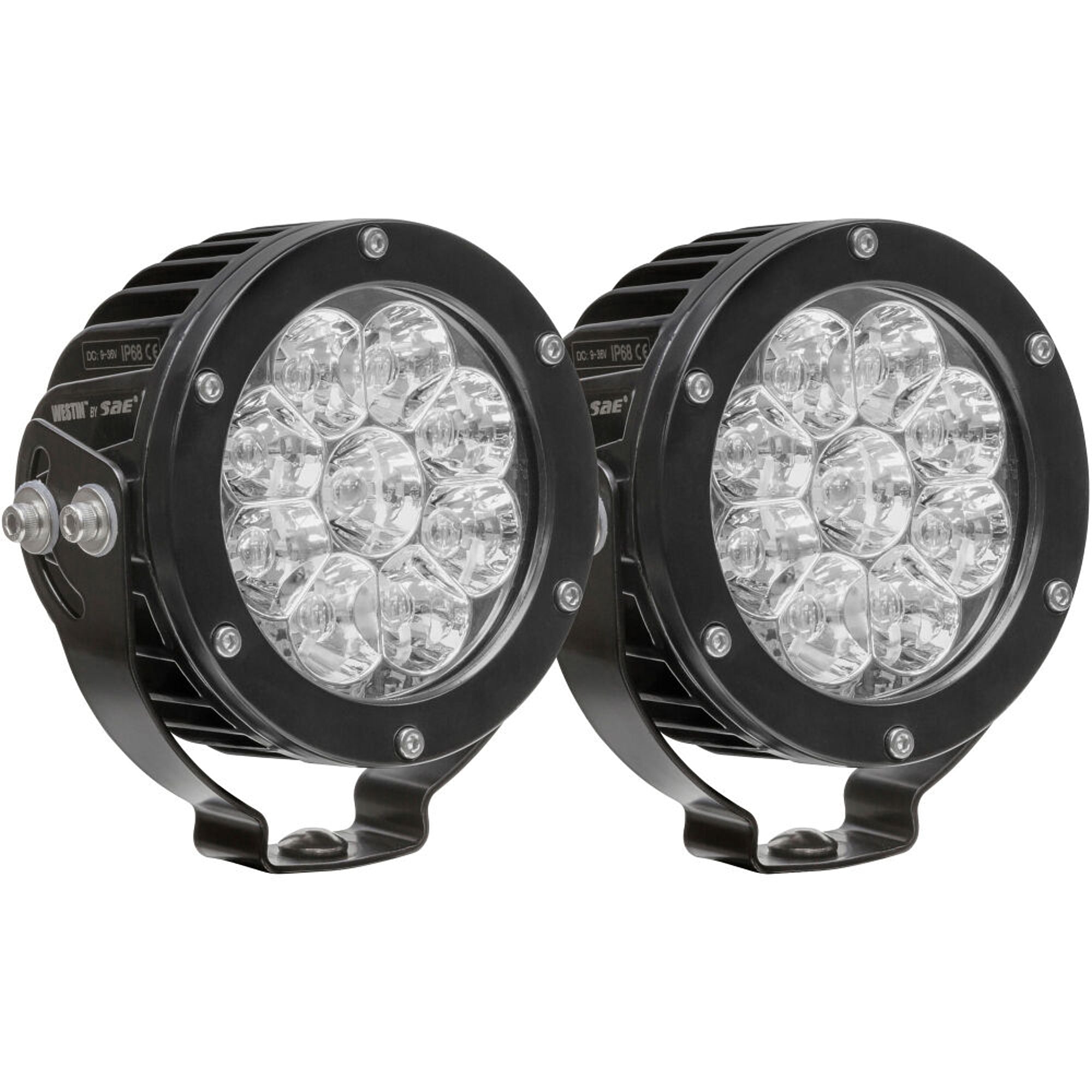 Westin 09-12007B-PR Westin Axis LED Round Surface Mount Auxiliary Light ...