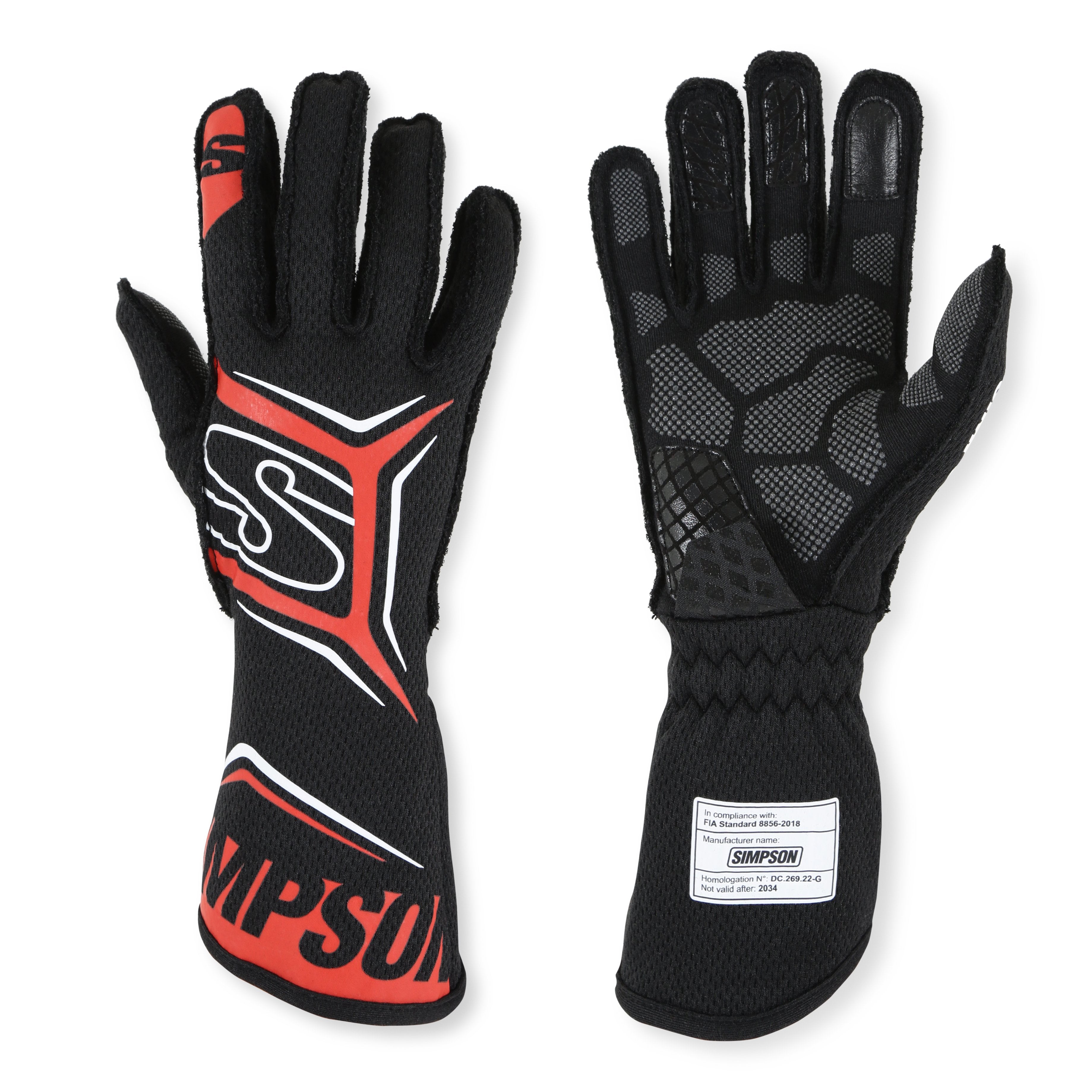 Simpson MGZR Simpson Magnata Glove - Black/Red – Pit Stop USA