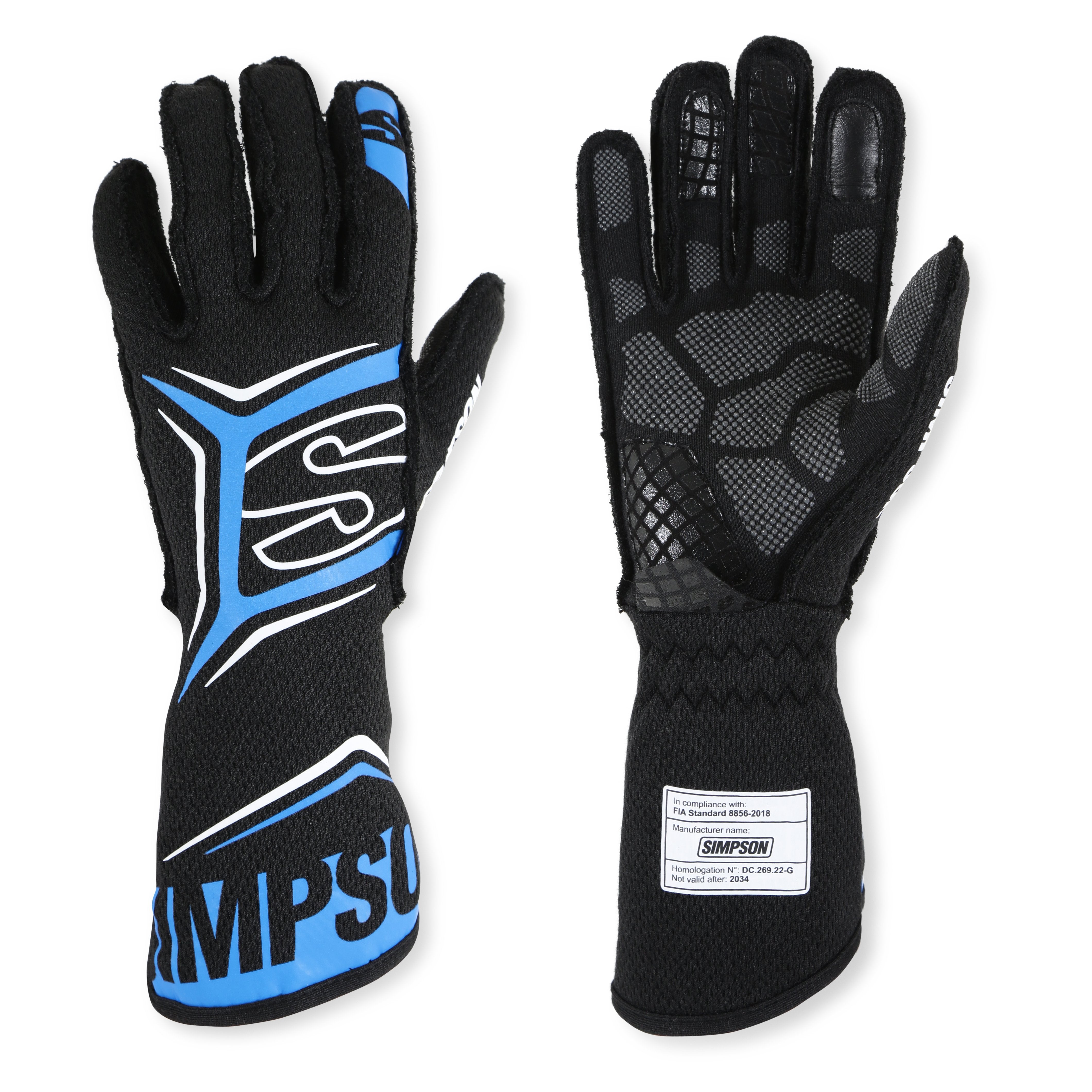 Simpson MGSB Simpson Magnata Glove - Black/Blue – Pit Stop USA