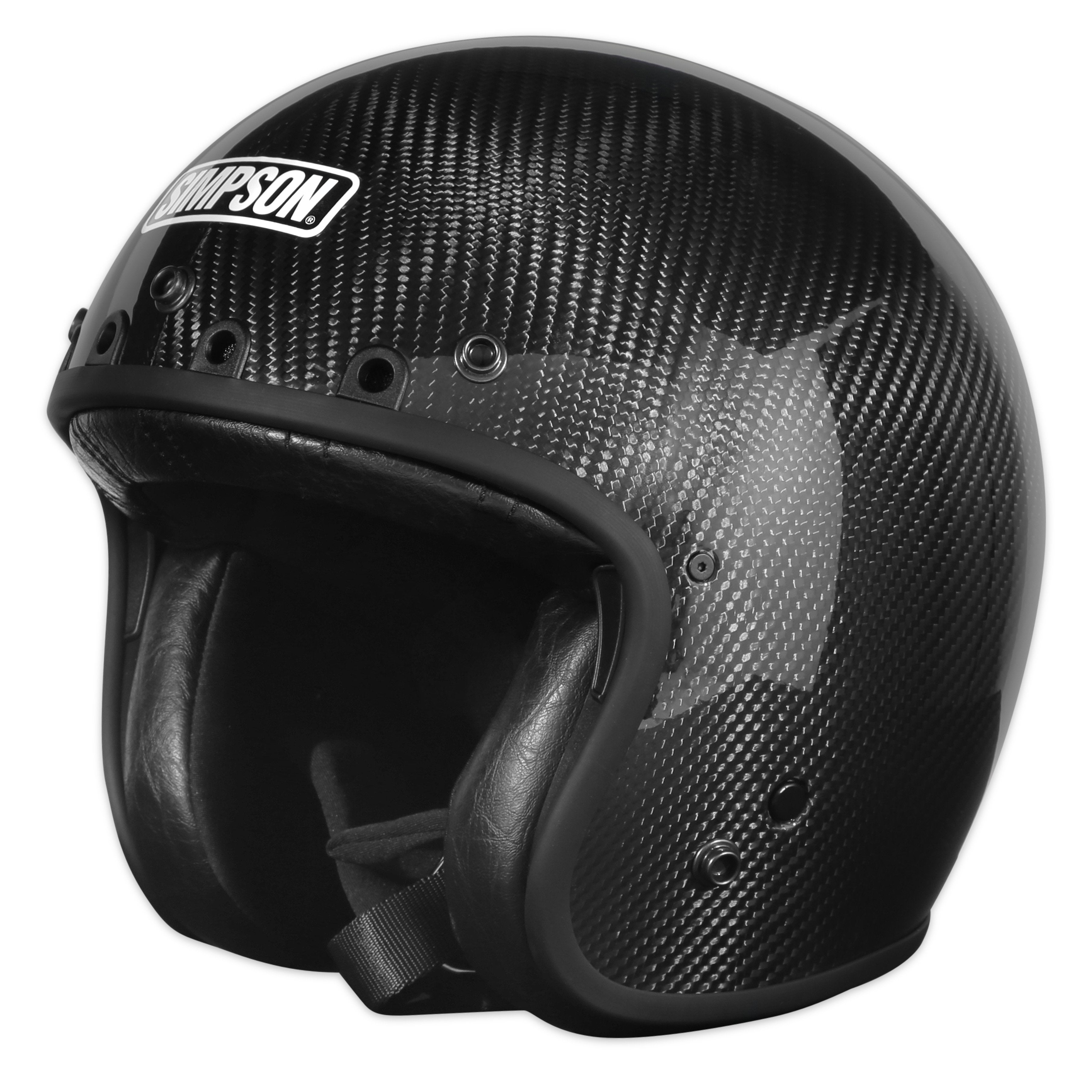 Simpson CHOPC2X Simpson Chopper Helmet - Carbon Fiber – Pit Stop USA