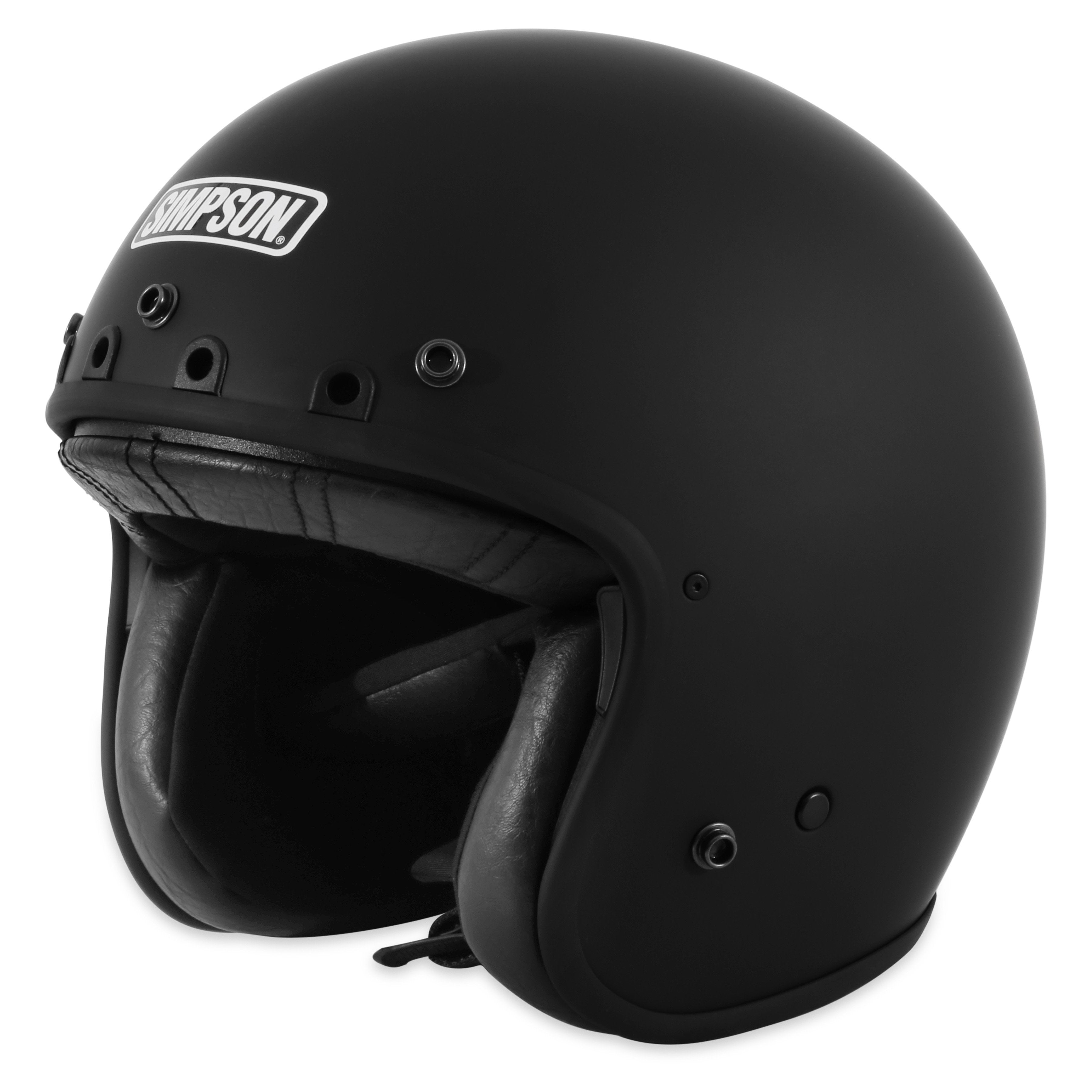 Simpson CHOP32X Simpson Chopper Helmet - Flat Black – Pit Stop USA